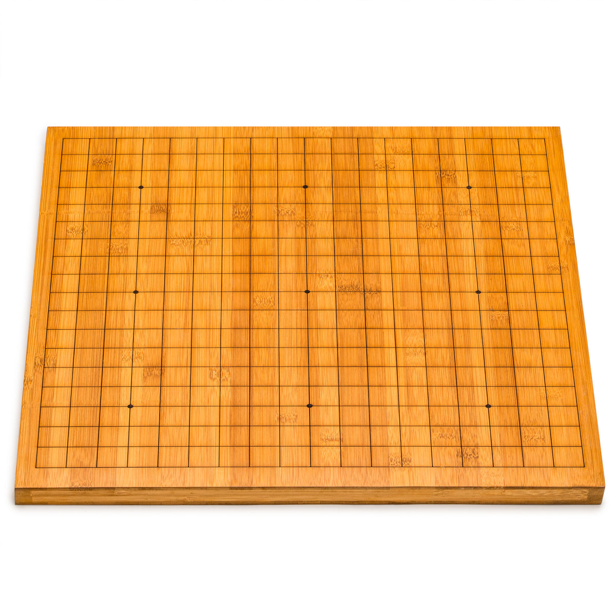 Bamboo 0.8-Inch Etched Reversible 19x19 / 13x13 Go Game Board (Goban ...