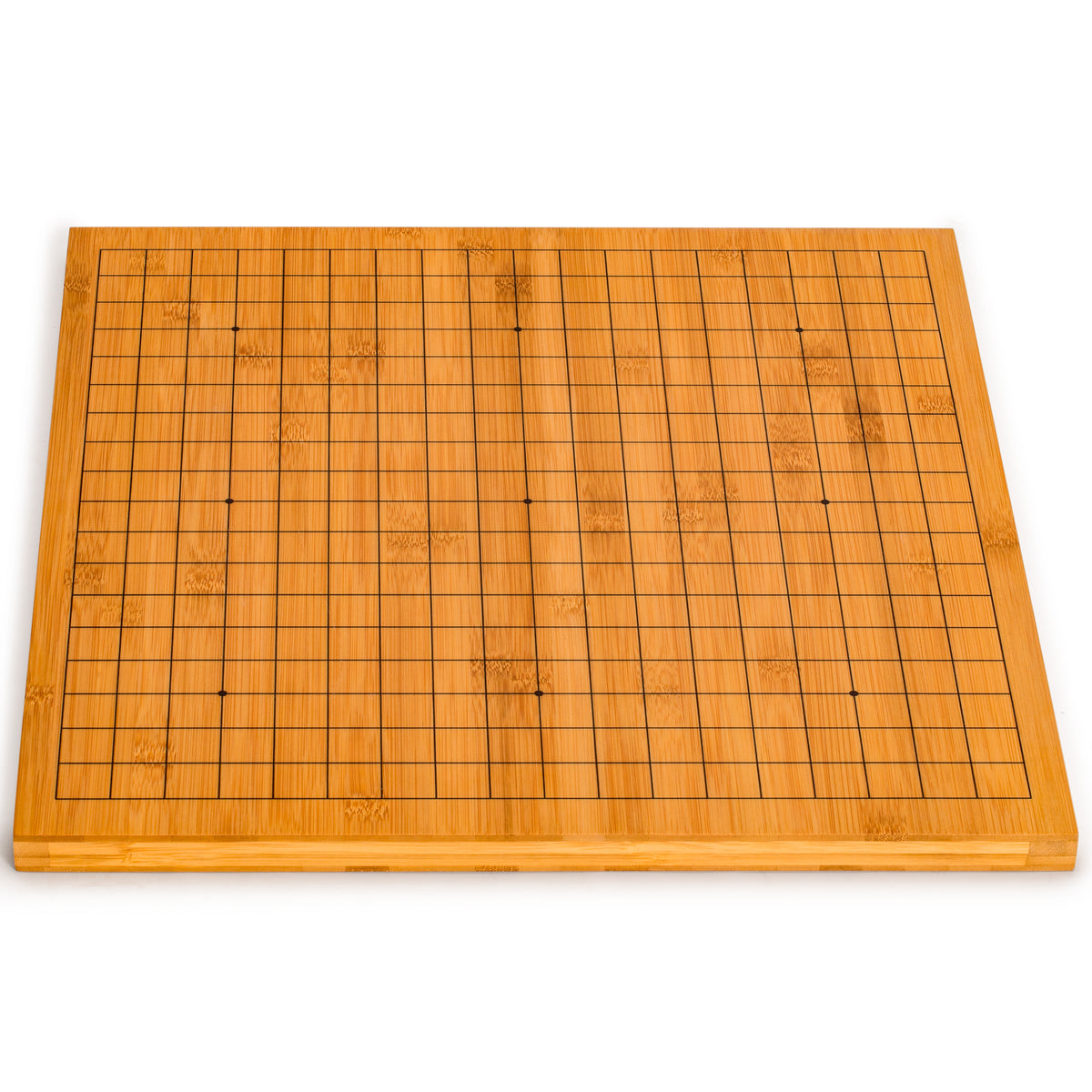 Bamboo 0.8-Inch Reversible 19x19 / 13x13 Go Game Board (Goban) – Yellow ...