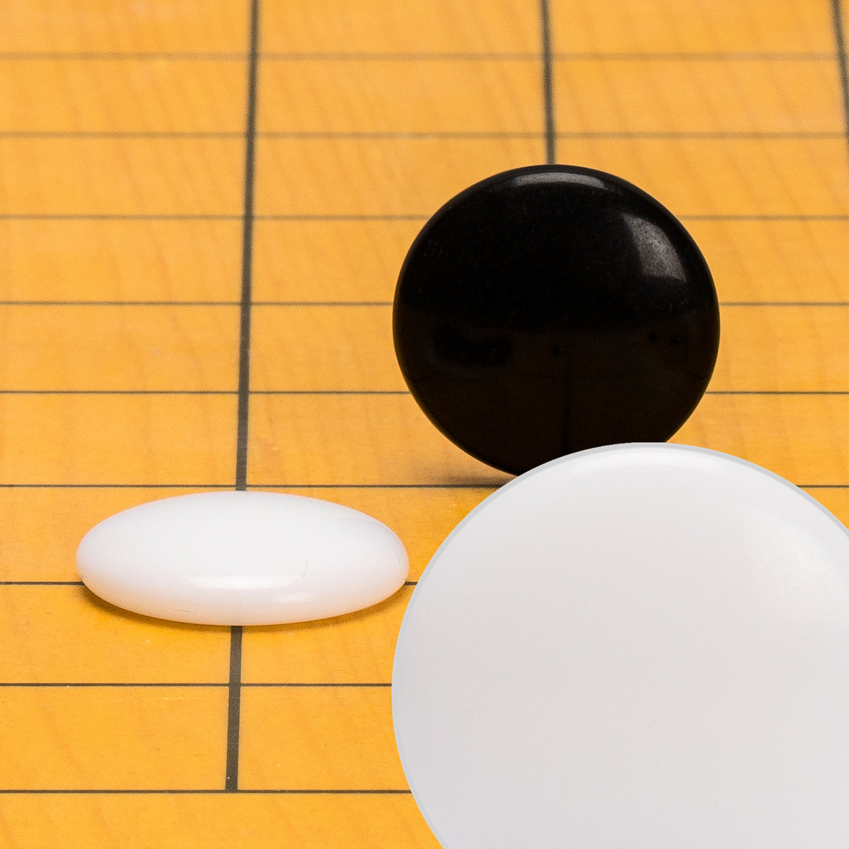 Melamine Single Convex Go Game Stones Set - 22-Millimeters (Size 3 ...