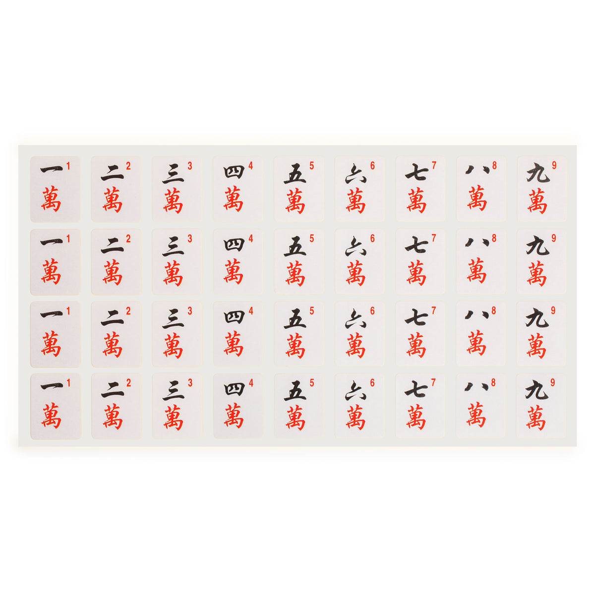 Set of 180 American Mahjong Tile Decal Stickers – Yellow Mountain Imports