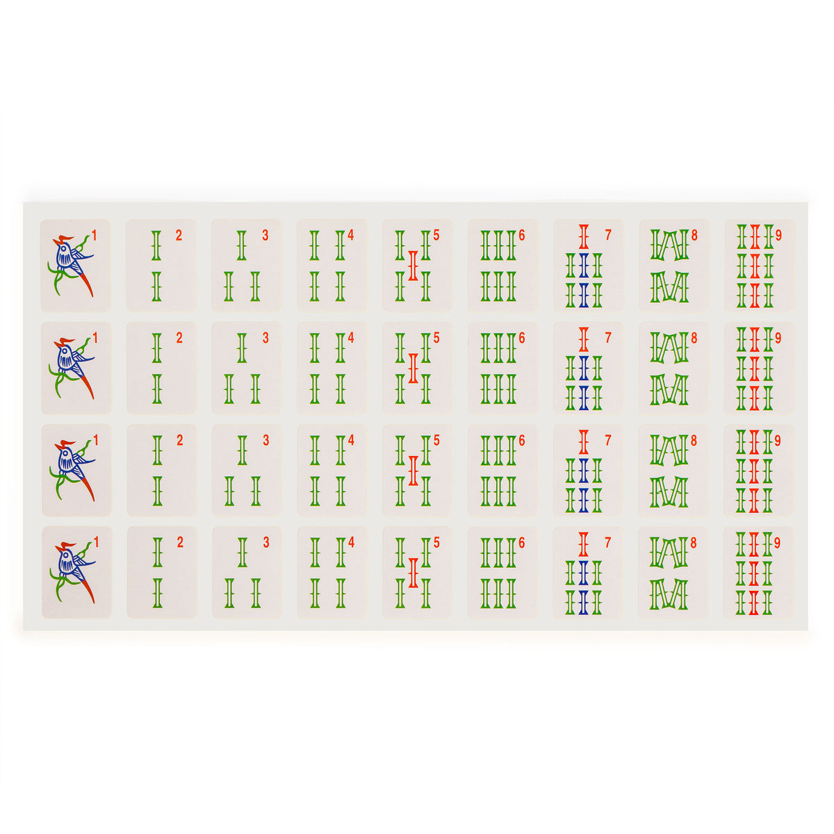 Set of 180 American Mahjong Tile Decal Stickers – Yellow Mountain Imports