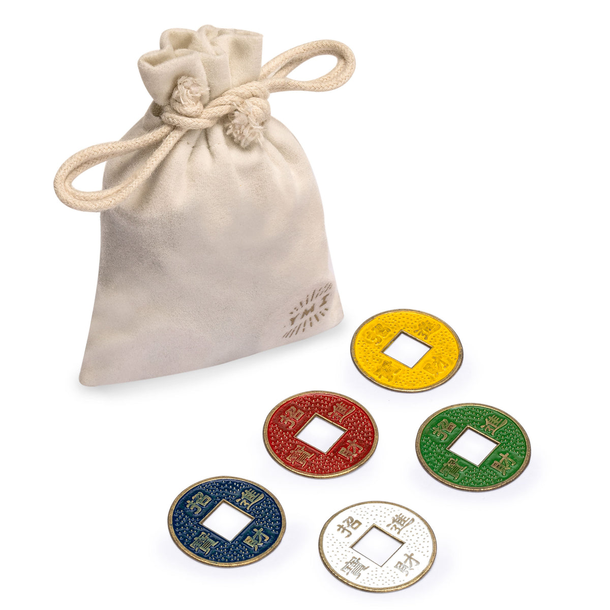 Wright Patterson Standard Mahjong Scoring Coins - Set of 141 – Yellow ...