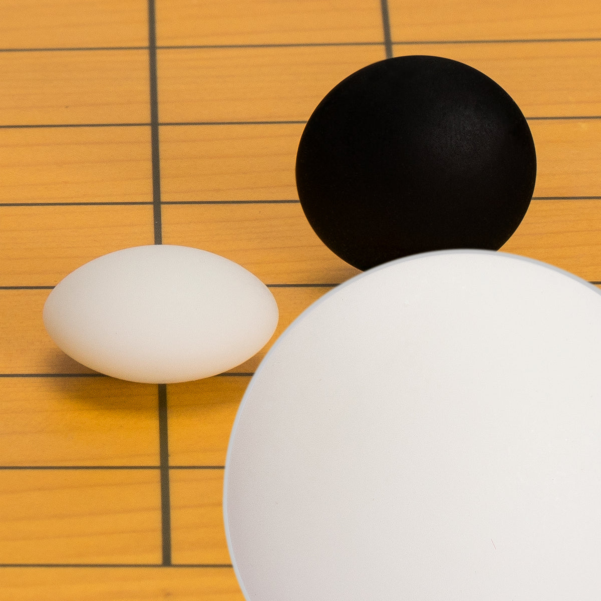 Yunzi Double Convex Go Game Stones Set - 11.3mm (Size 40) – Yellow ...